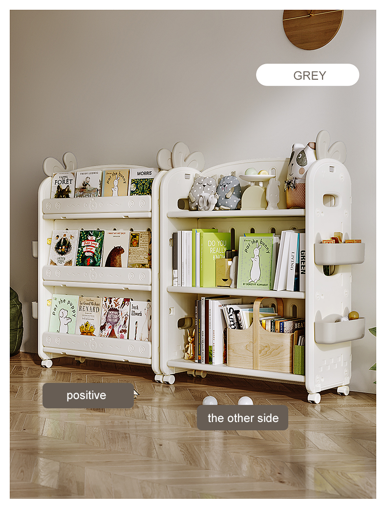 SG STOCK - 2 WAYS Cute Bunny Space Saver Cabinet Storage Box Bookshelf ...
