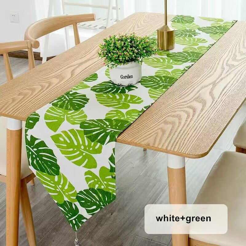 Table Runner Luxury Nordic Solid Color Anti-skid Heat Insulation Table ...