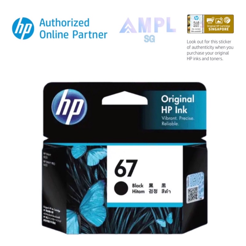 Genuine HP 67 Black | HP 67 Color | HP 67xl Black | HP 67xl Color ...