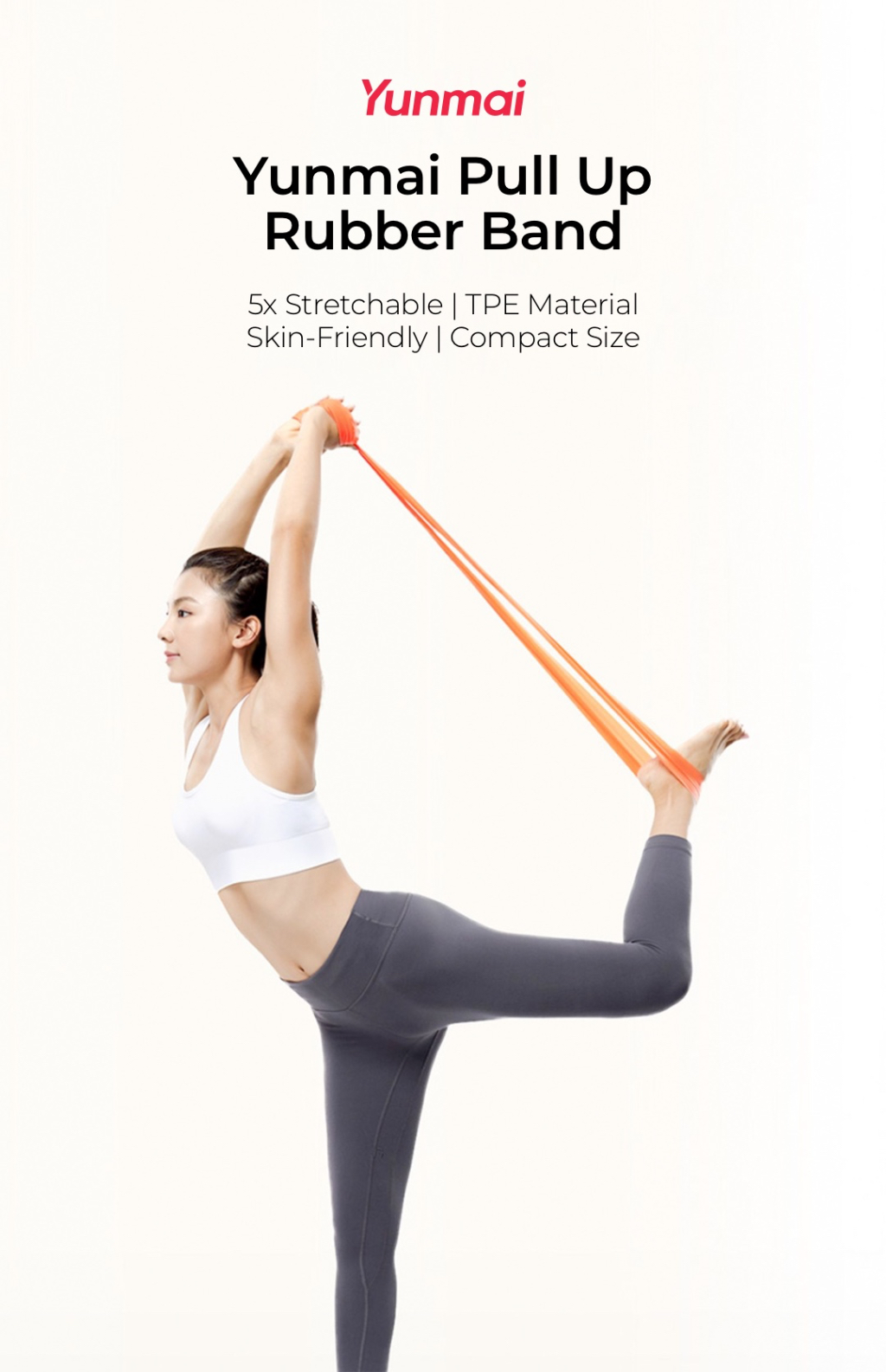 Yunmai Pull Up Rubber Band [ Fitness Elastic Band, Exercise Strap, TPE ...