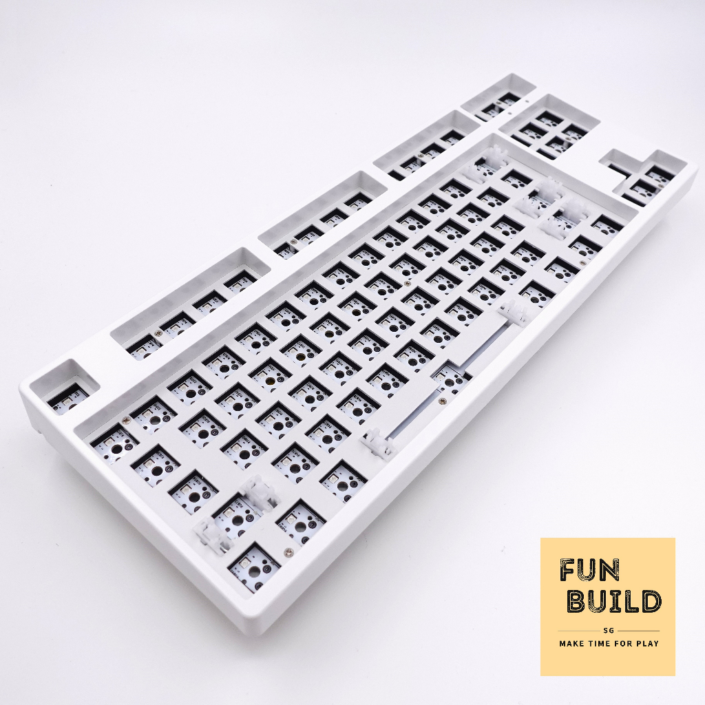 CXTECH C87 87-key Mechanical Keyboard Barebones Kit (Hotswappable RGB Wired & Bluetooth & 2.4GHz ...