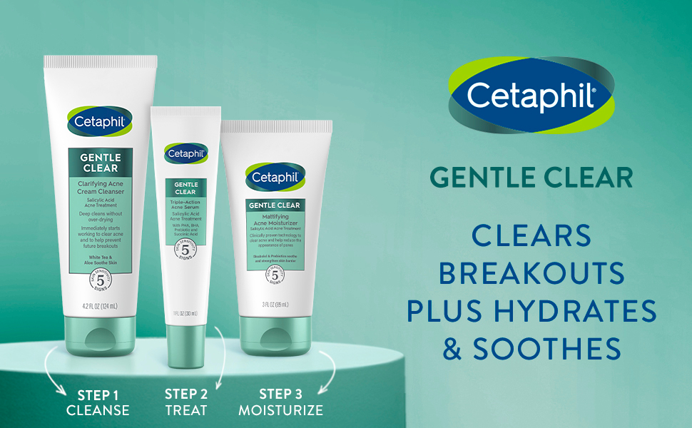 Cetaphil Gentle Clear Clarifying Acne Cream Cleanser / Cetaphil Gentle ...