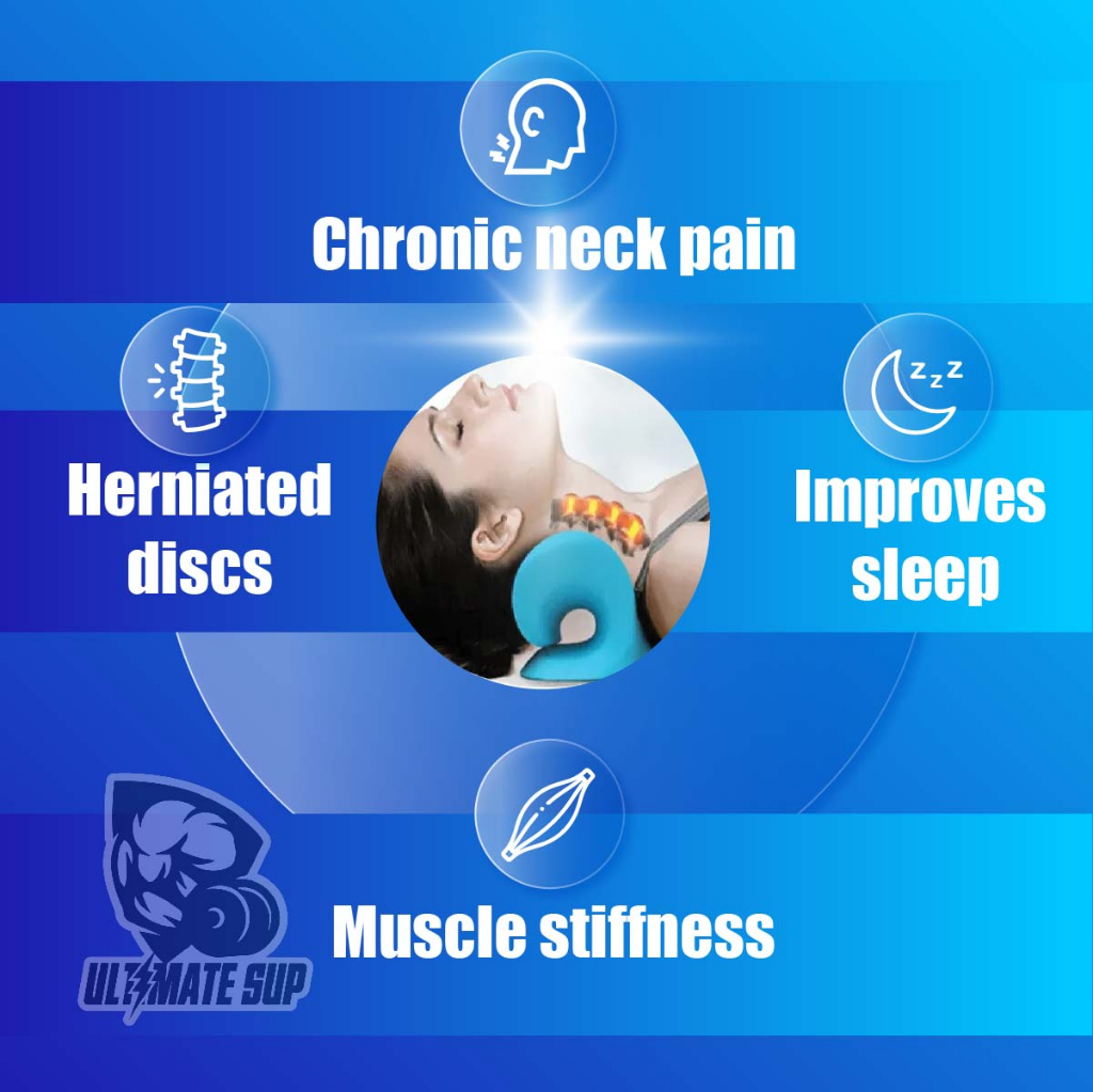 Ultimate Sup, Neck Stretcher, Massage Pillow, Neck Support, Shoulder ...