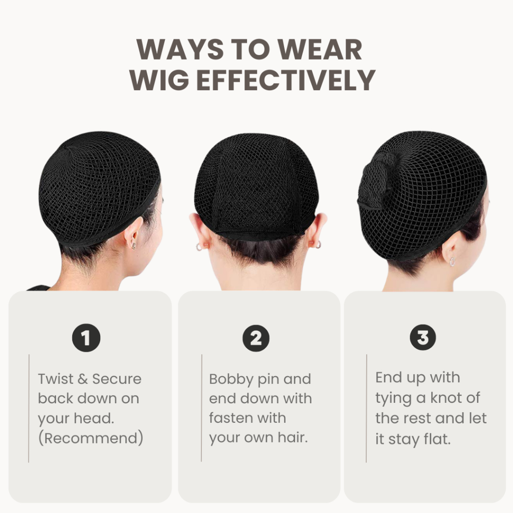 mixshop Elastic Weaving Wig Cap, Hair Net, Hat FishNet Mesh [One Size ...