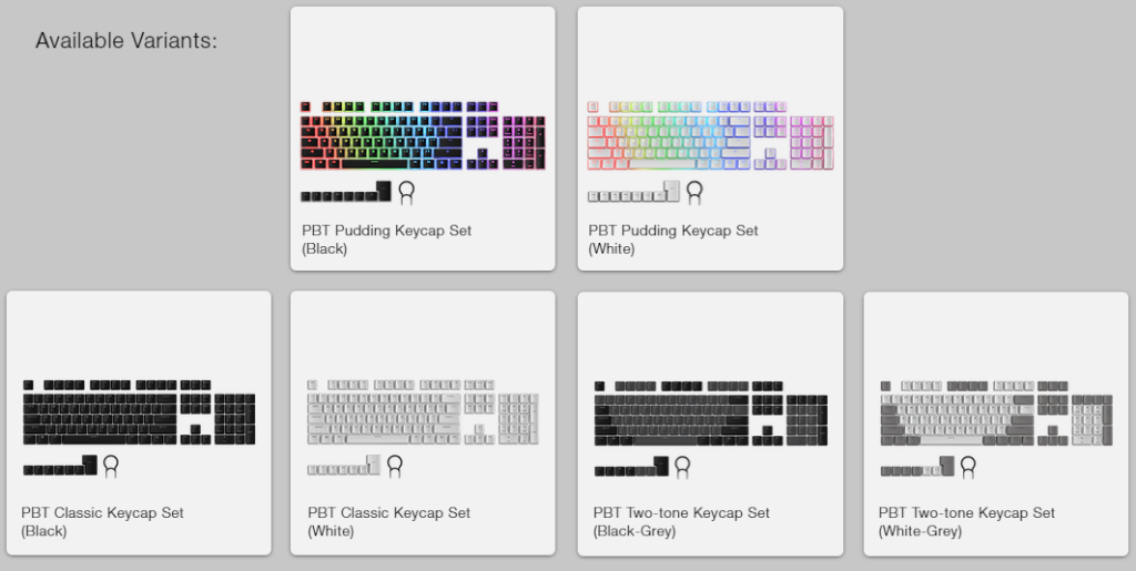 TECWARE 110 / 111Key, Double Shot PBT / PBT Pudding Keycap Set, Backlit ...