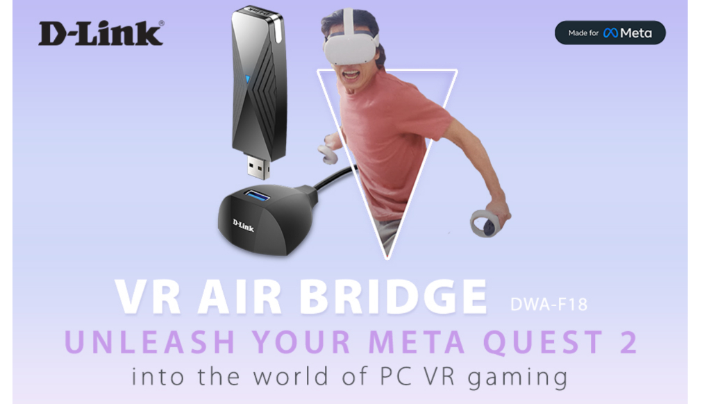D-Link VR Air Bridge - Meta Quest 3 / meta quest 2 Oculus Dedicated ...