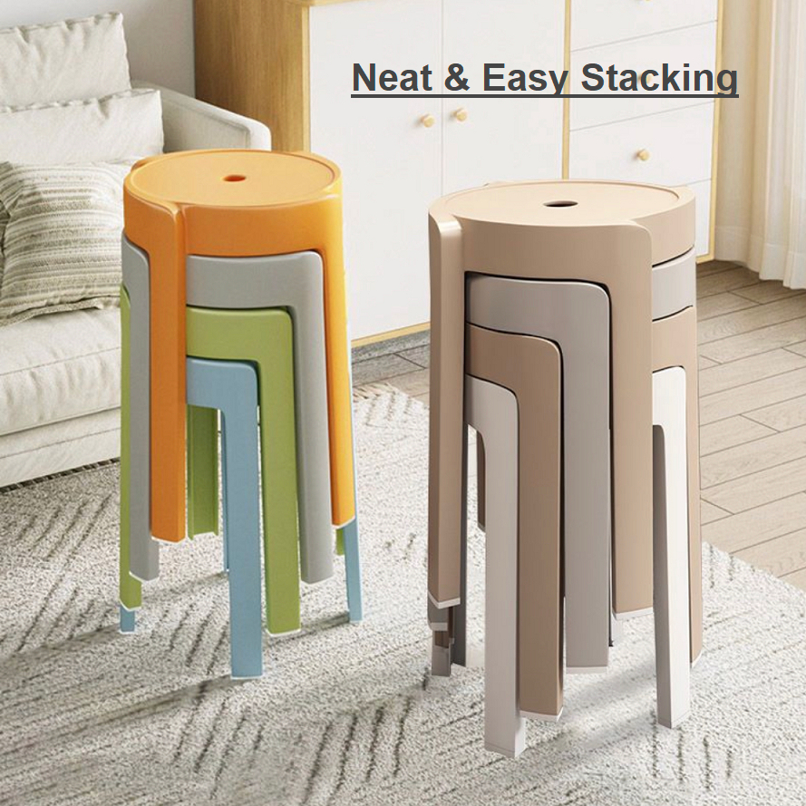 [SG Seller] Upgraded Nordic Stackable Stools | Shopee Singapore