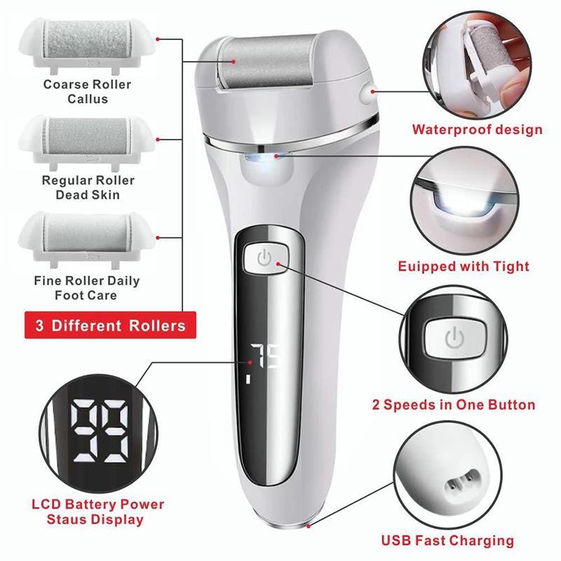【replace head】Electric Foot File Callus Remover Foot Grinder Foot File ...