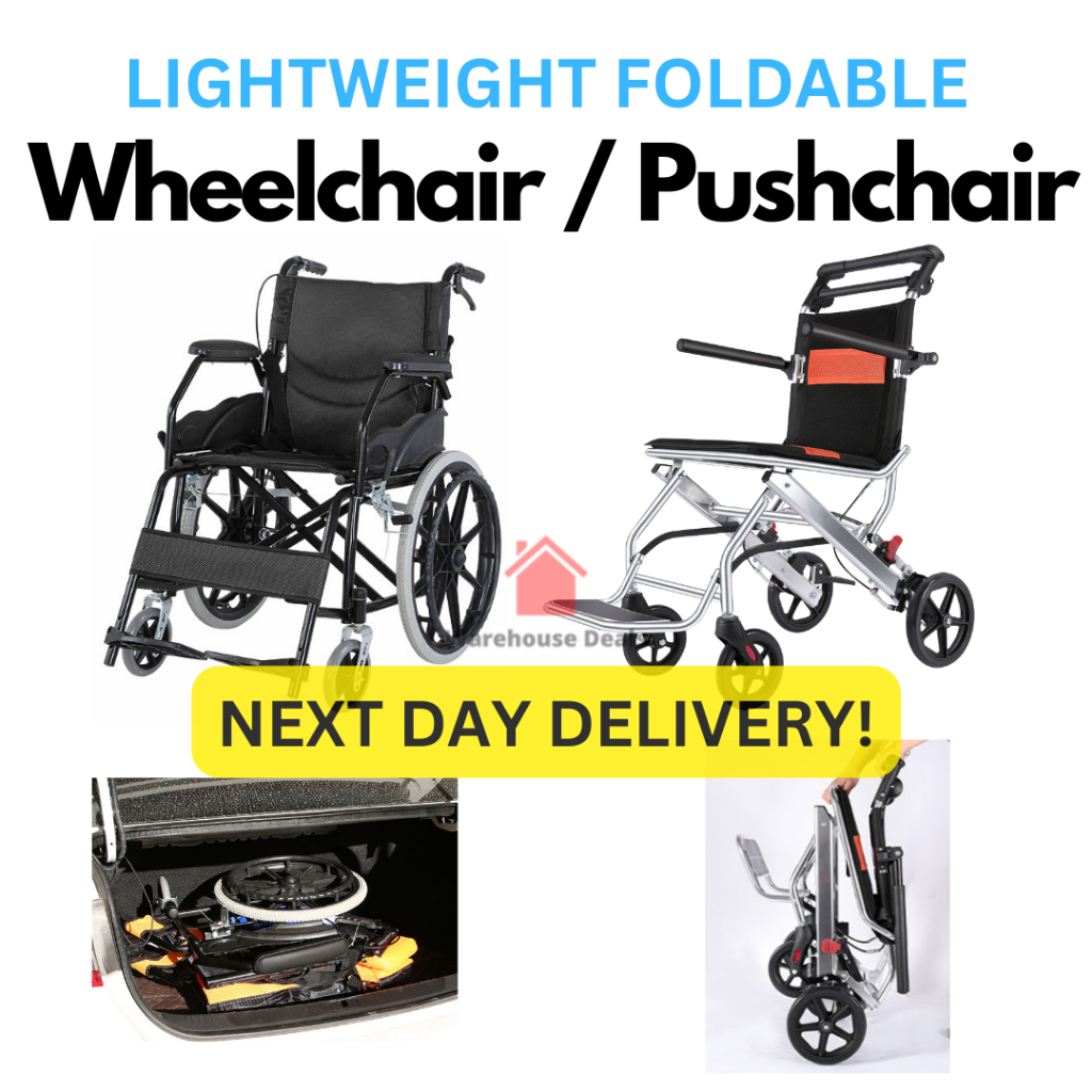 Lightweight Foldable Self Propel Wheelchair | Travel Foldable Pushchair ...