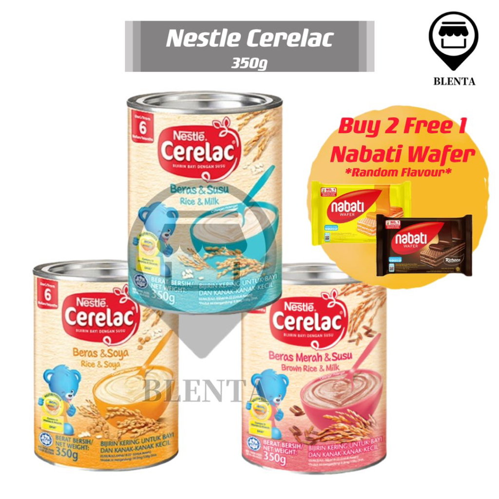 Nestle Cerelac Rice & Milk/Brown Rice & Milk/Rice & Soya 350g🔥SG READY ...