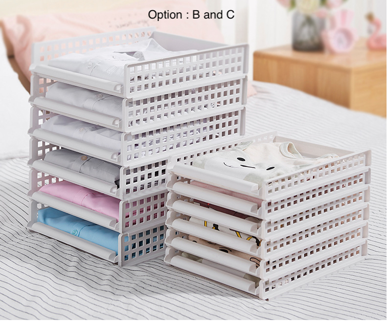Easyhome.sg Modular Retractable Shelf / Storage Rack Drawer Clothes ...