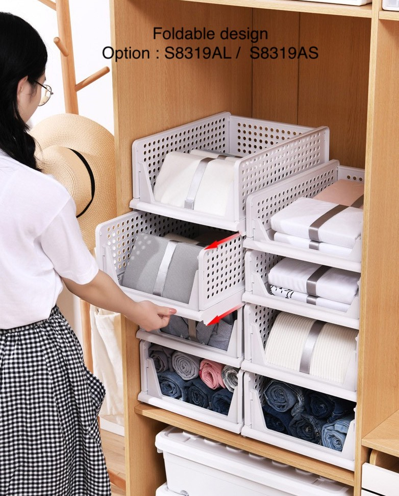 Easyhome.sg Modular Retractable Shelf / Storage Rack Drawer Clothes ...