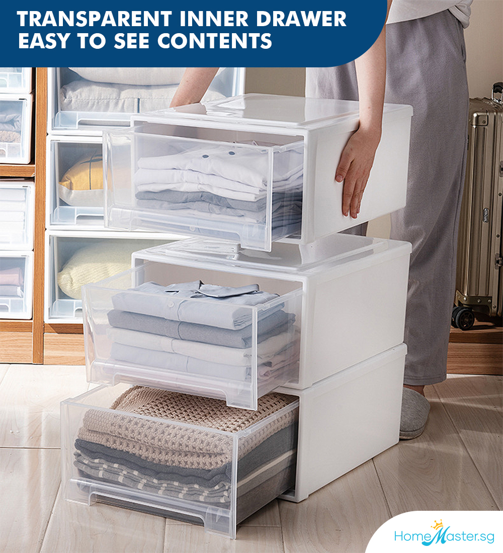 [SG Ready Stock] Stackable Storage Home Organiser/Storage Box/Single ...