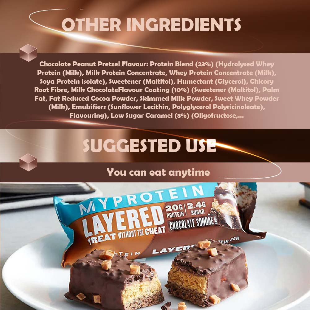 Myprotein Layered Protein Bar | Meal Replacement, High Protein, Muscle ...