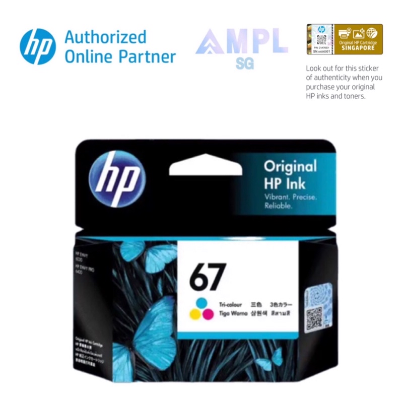Genuine HP 67 Black | HP 67 Color | HP 67xl Black | HP 67xl Color ...