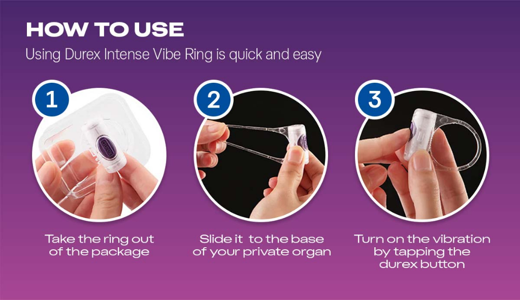 Durex Intense Vibe Ring | Extra Pleasure For Man & Woman | Shopee Singapore