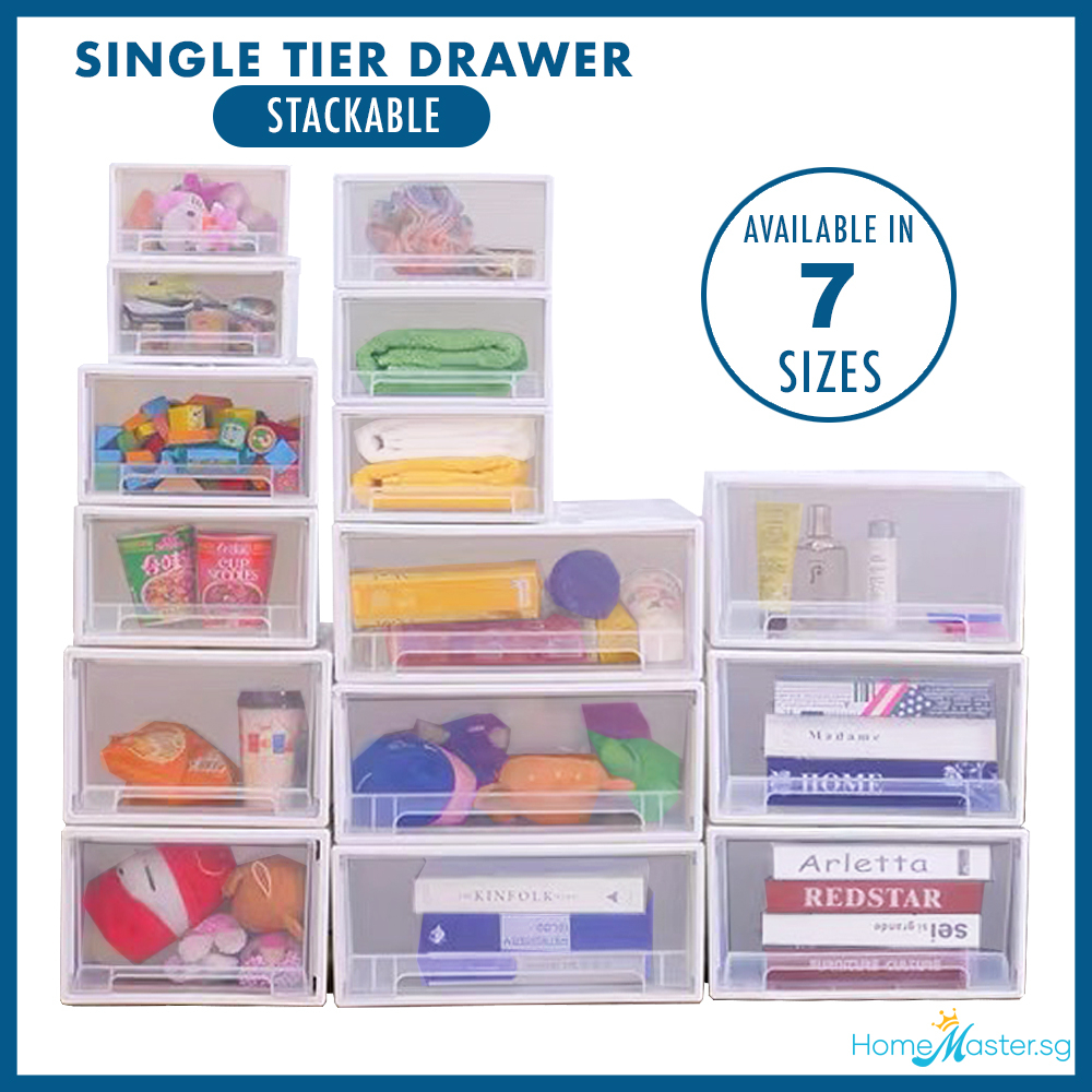 [SG Ready Stock] Stackable Storage Home Organiser/Storage Box/Single ...