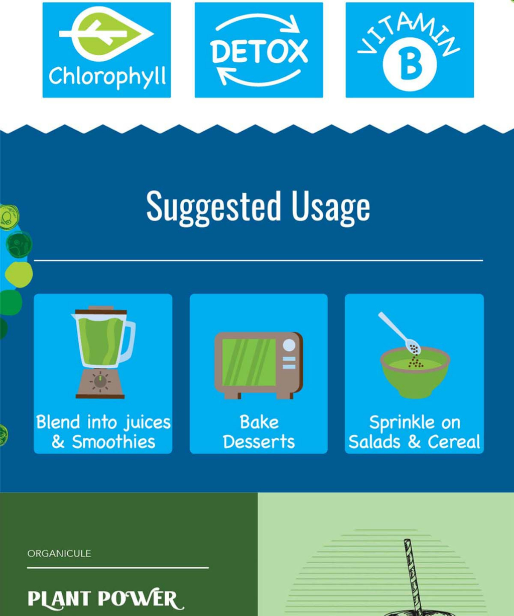 Organicule Chlorella Powder [200g] | Organic Digestive Aid & Toxin ...