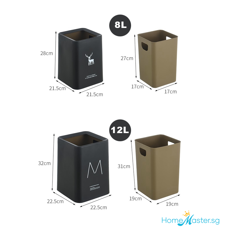 [SG Ready Stock] Japan Style Simple Classic Dustbin | Shopee Singapore