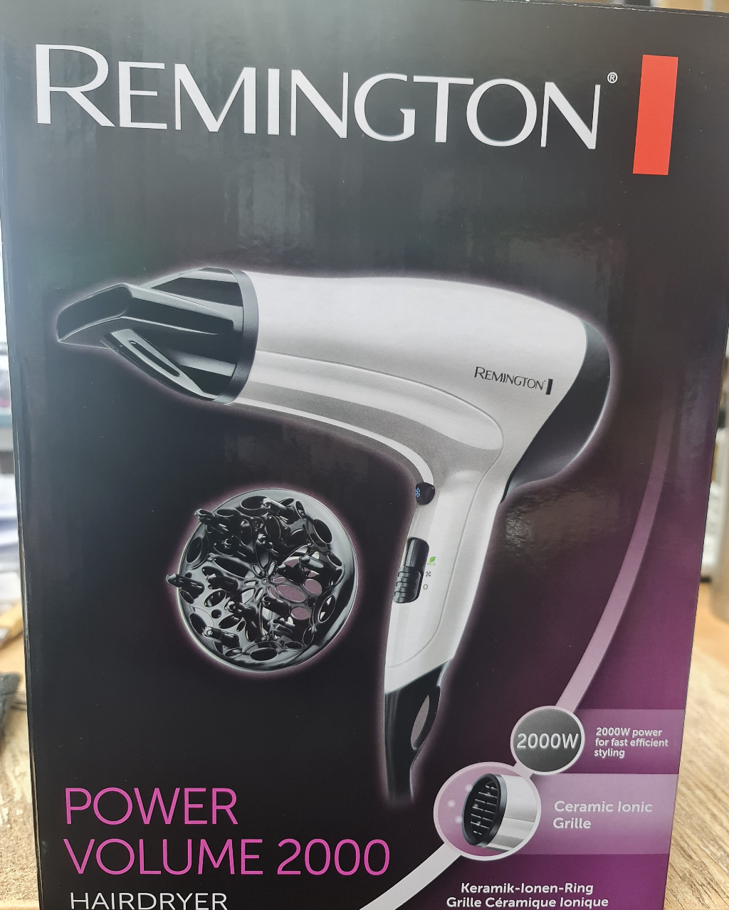 REMINGTON Ionic Hair Dryer Power Volume D3015 2000w | Shopee Singapore