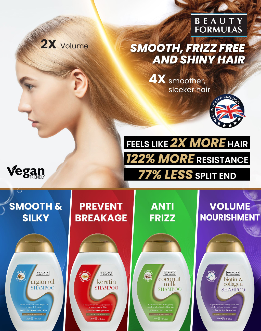 [Clearance] Beauty Formulas Shampoo 250ml (Argan Oil(EXP:01FEB2026 ...