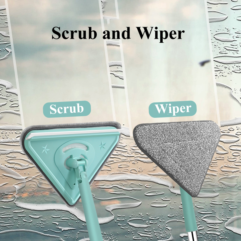 SUPER LONG 220CM - 255CM WALL CLEANING MOP KIT MICROFIBER DUST MOP WITH ...