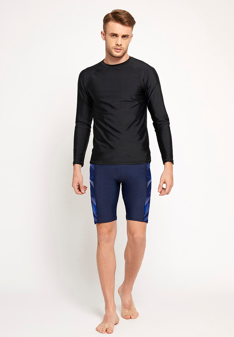 FUNFIT Men's Swim Long Jammers (Geometric) | Shopee Singapore
