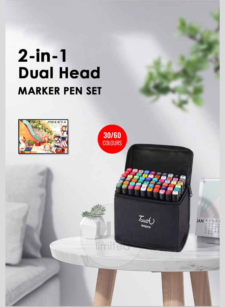 🇸🇬 Official Touchmark Art Markers Alcohol Highlighter Painting Coloring ...