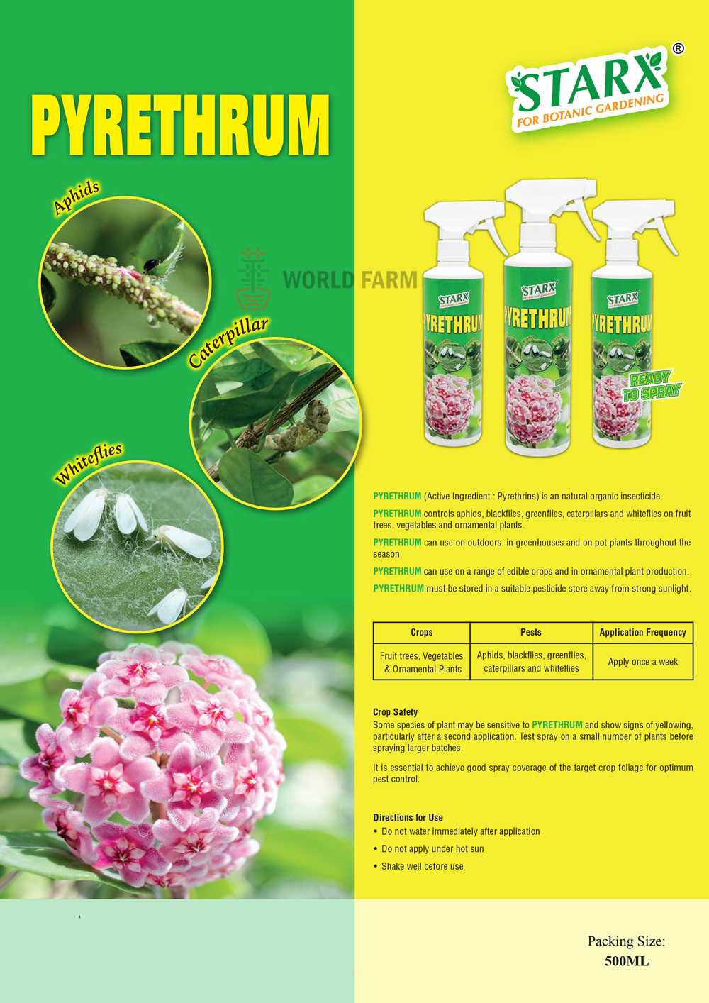 Pyrethrum 5 EC Natural Organic Insecticide 500ml | Shopee Singapore