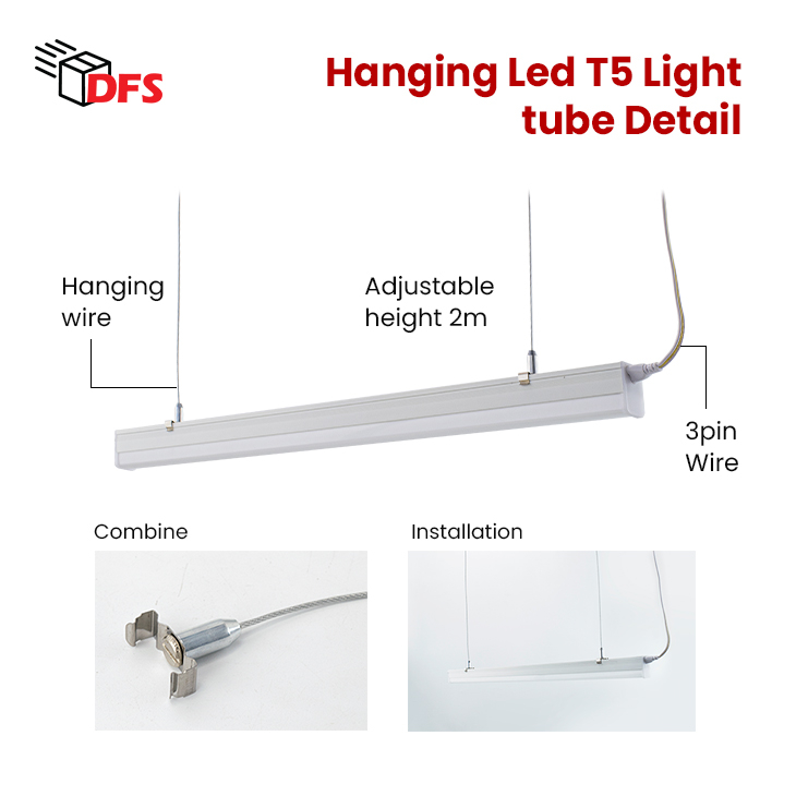 DFS LED 2M Hanging Wire Set for T5 tube | Shopee Singapore