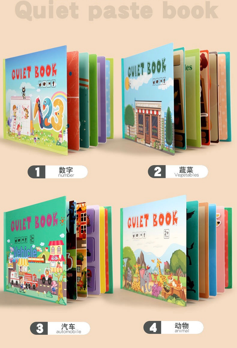 My First Busy Book DIY Quiet Book Educational Toys for Kids Montessori ...