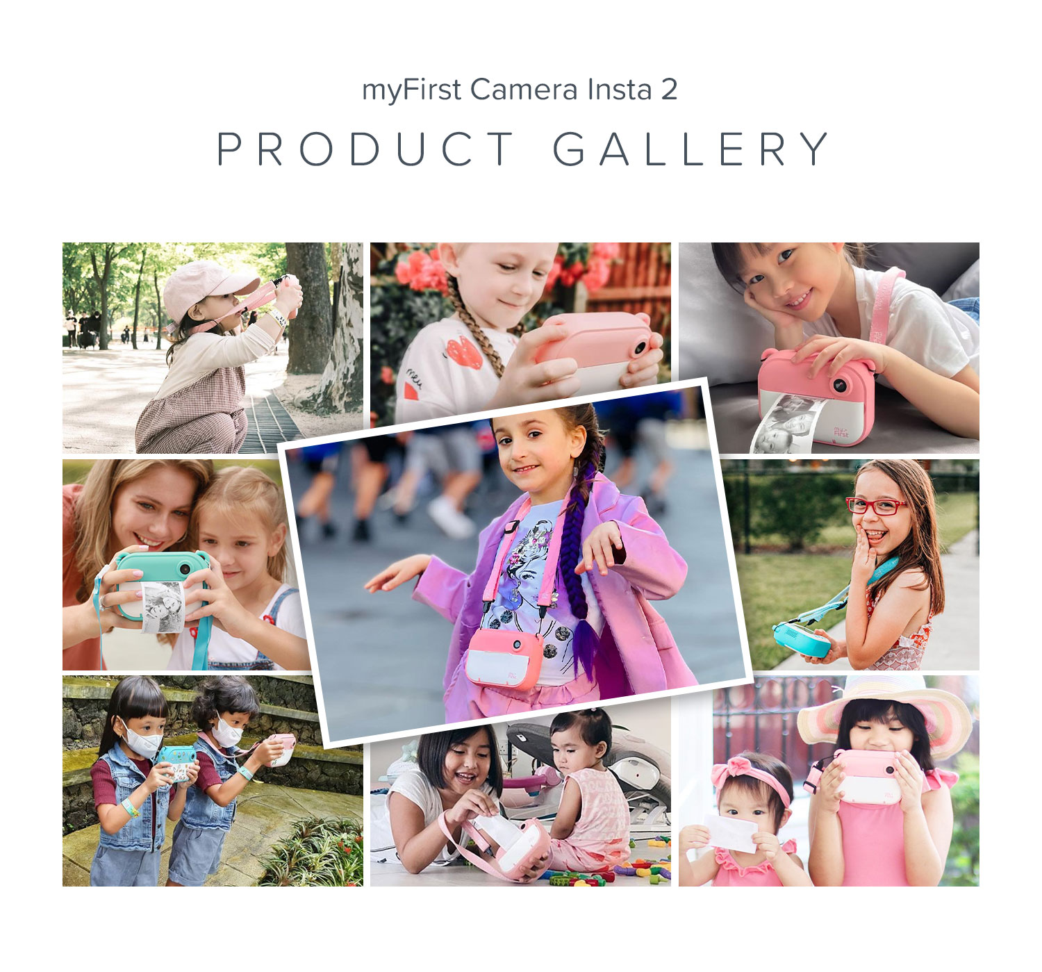 myFirst Camera Insta 2 - 12MP Instant Print Camera for Kids Dual-lens ...