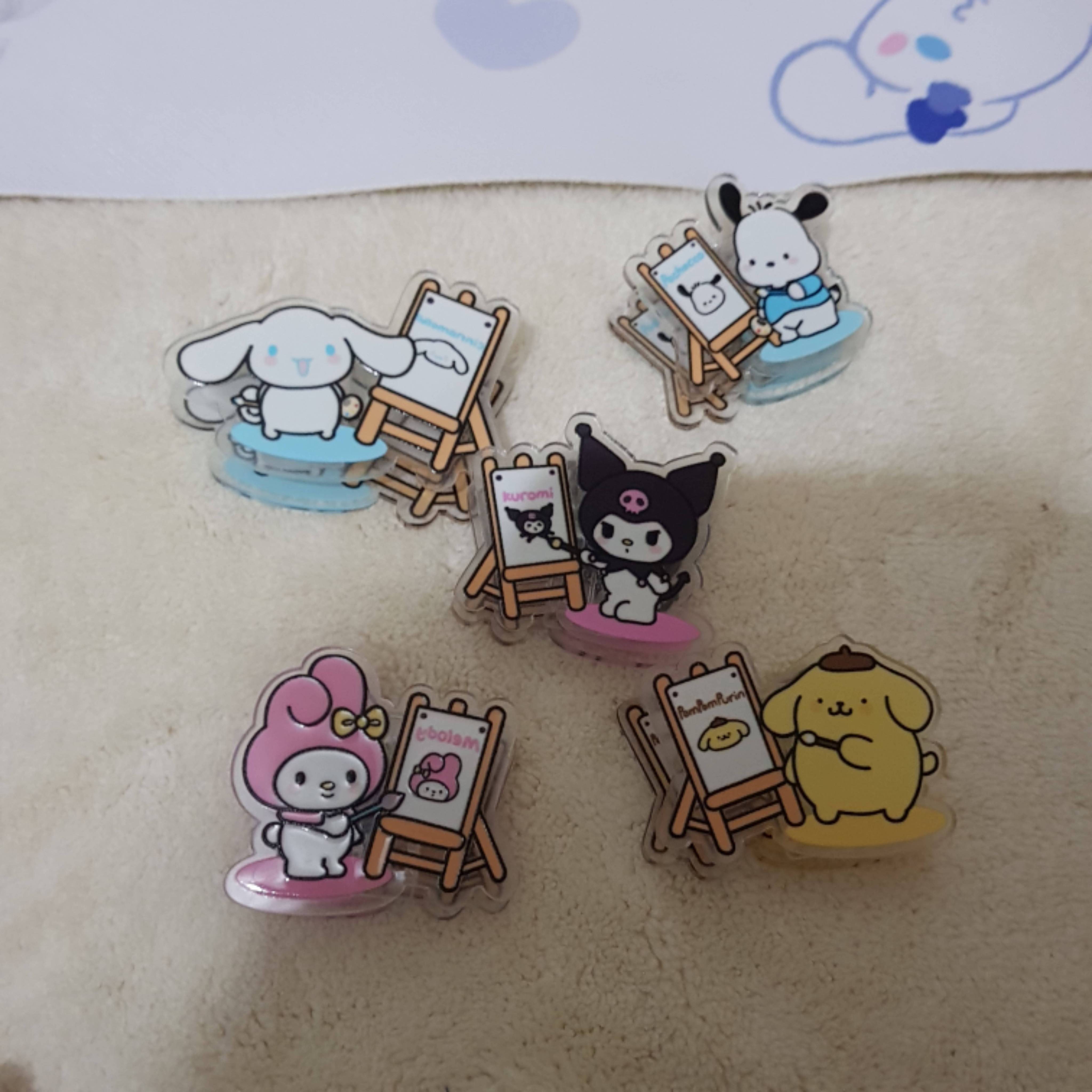 Sanrio Paper Clip Paperclip Memo Livestream Melody Kuromi Pompompurin ...