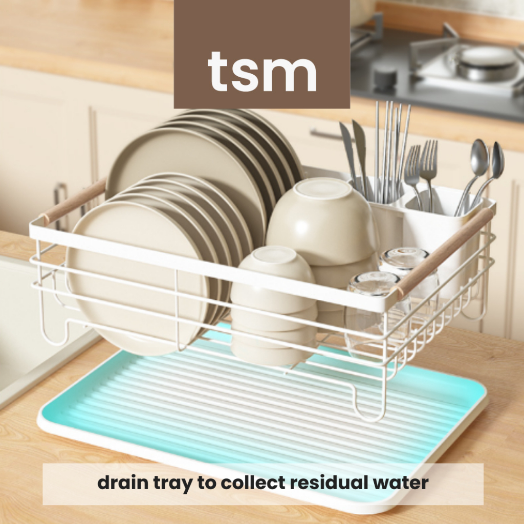 TSM Japanese Single Dish Rack Organizer | Minimalist Space Saving ...