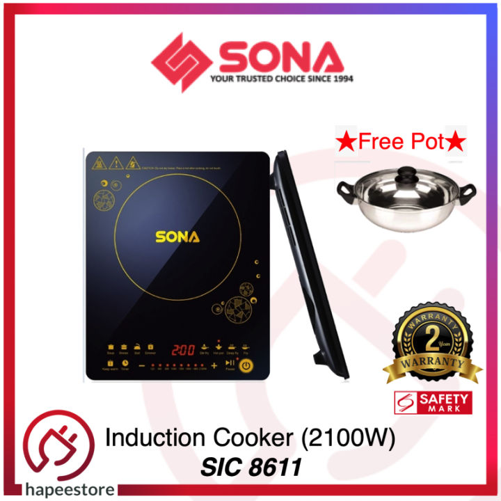 Sona Slim Induction Cooker Series - SIC8611 SIC 8611 / SIC8606 SIC 8606 ...