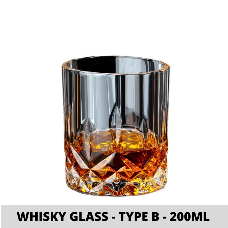 Whisky Crystal Glass Container, Whiskey Glass for Bourbon Cognac Brandy ...