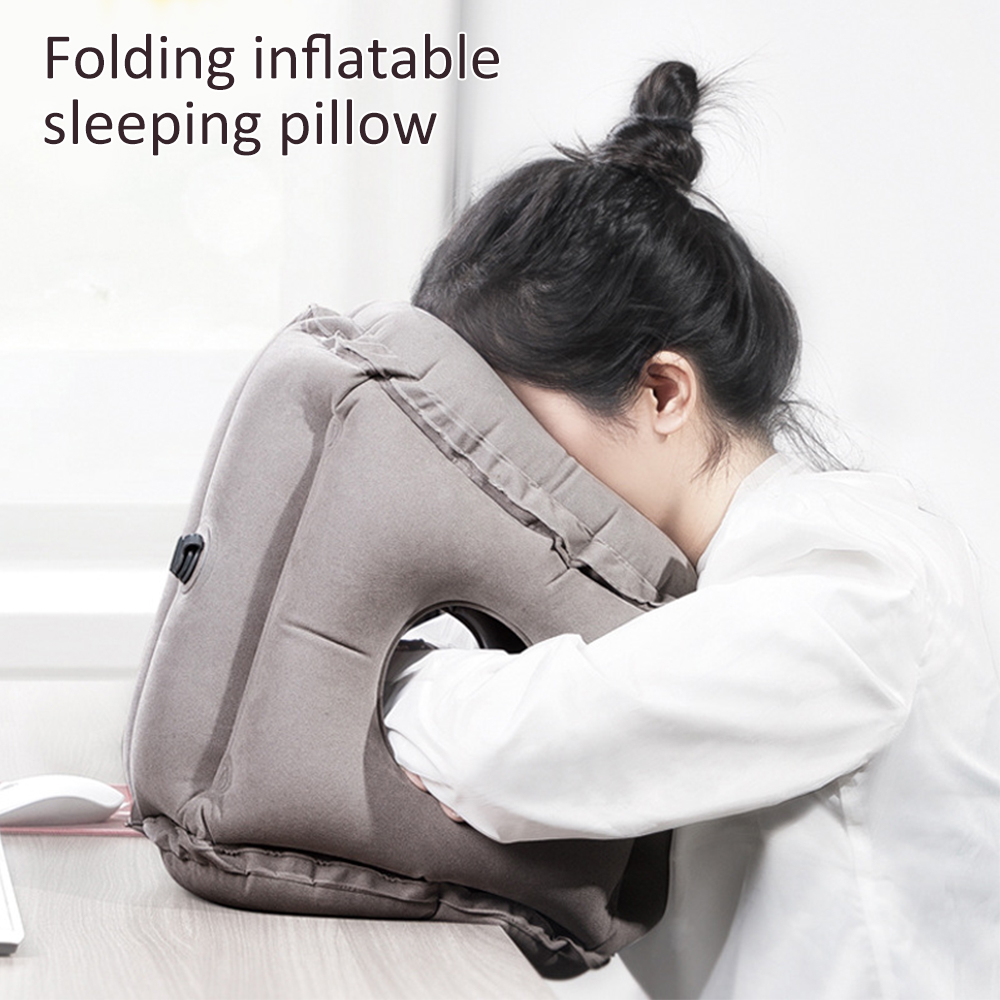 New Press Design Flocking PVC Neck Head Chin Support Cushion Travel ...