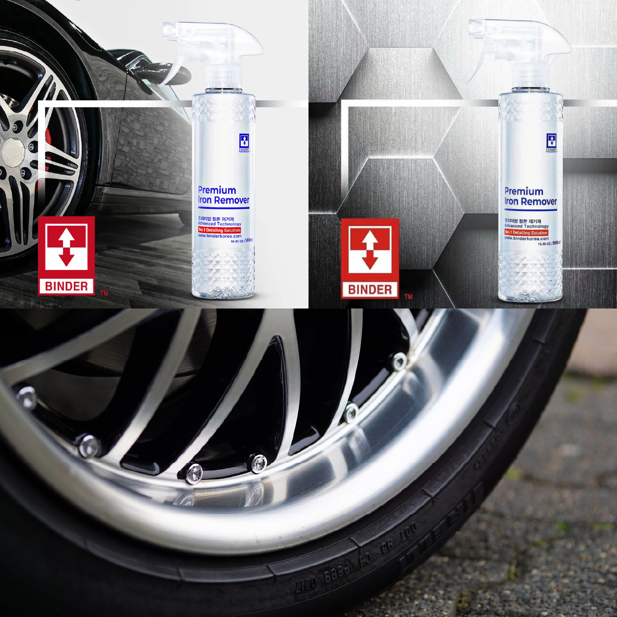 4 Litre BINDER Korea Premium Iron Remover by Fireball Brake Dust ...