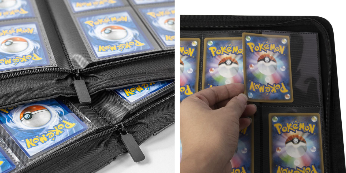 9 Pocket Zipper Binder 360 Slots | Zipper Album Zipfolio Pokemon Card ...