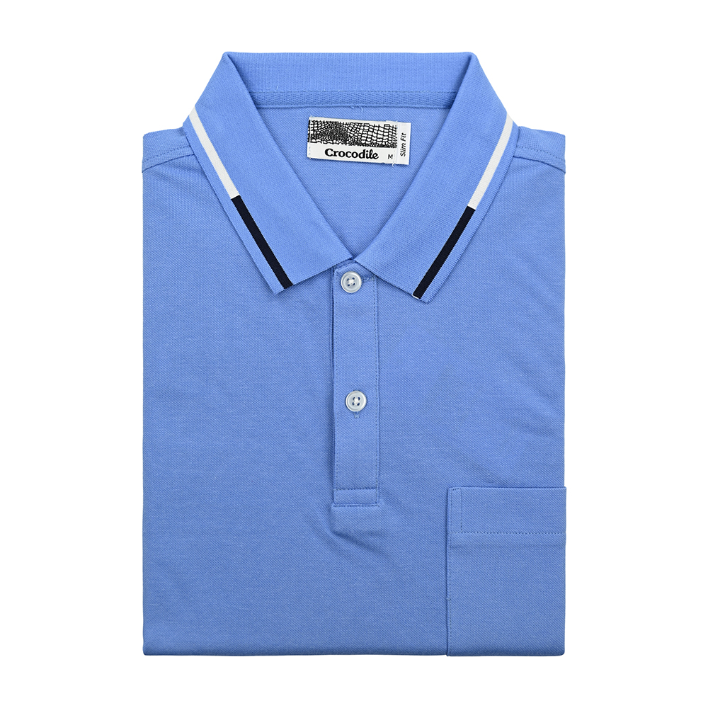 Crocodile Cotton Blend Mens Polo Tee | Shopee Singapore