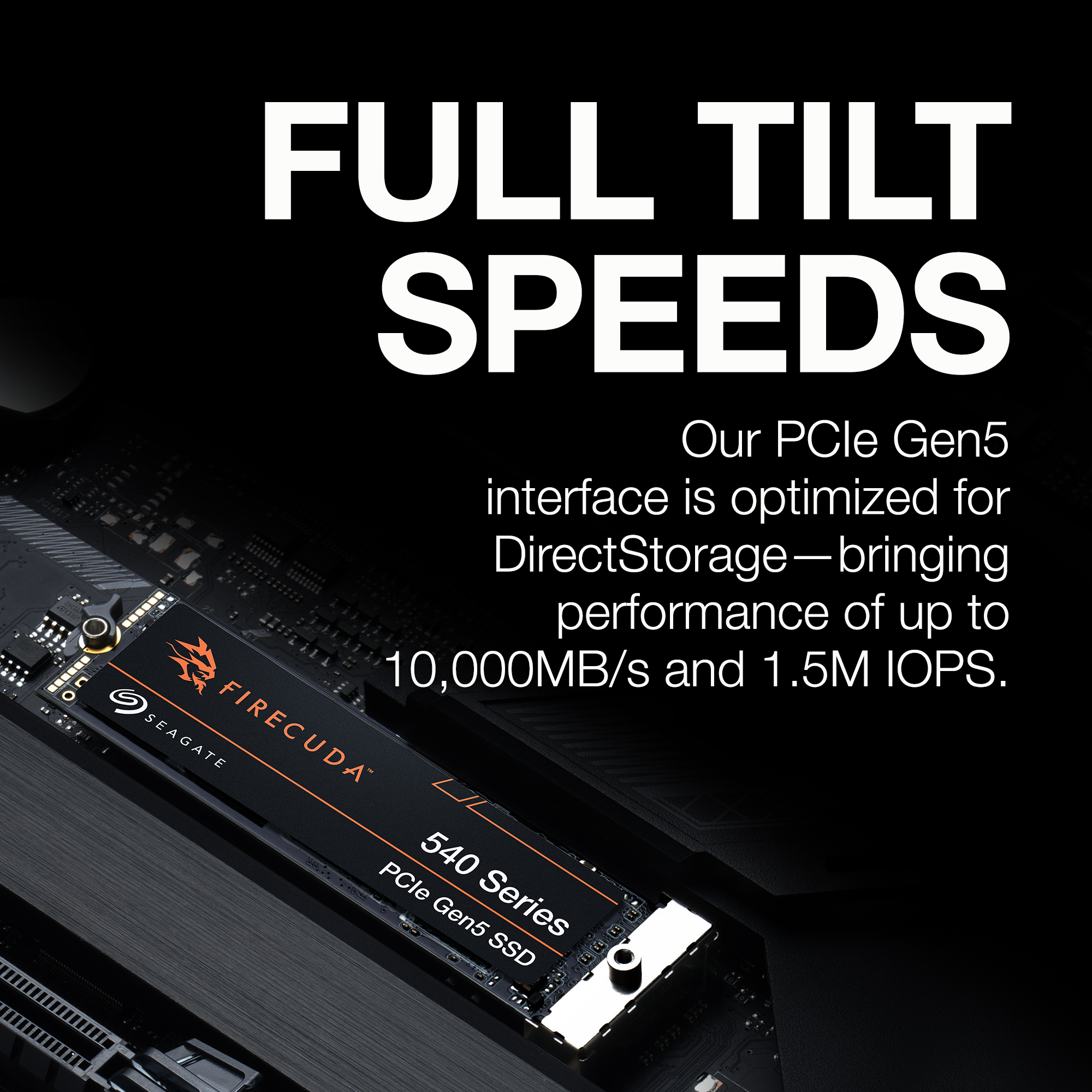 Seagate FireCuda 540 Internal SSD / Solid State Drive Gen5 NVMe SSD ...