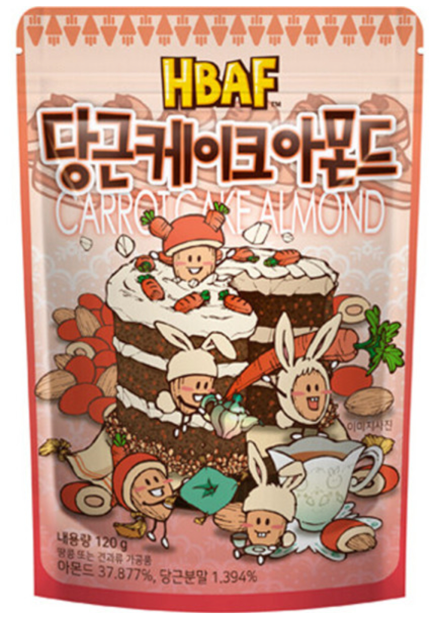 HBAF / Korean Almond Snack HBAF 12 Flavour Korea snack/ 120g ~ 40gHoney ...