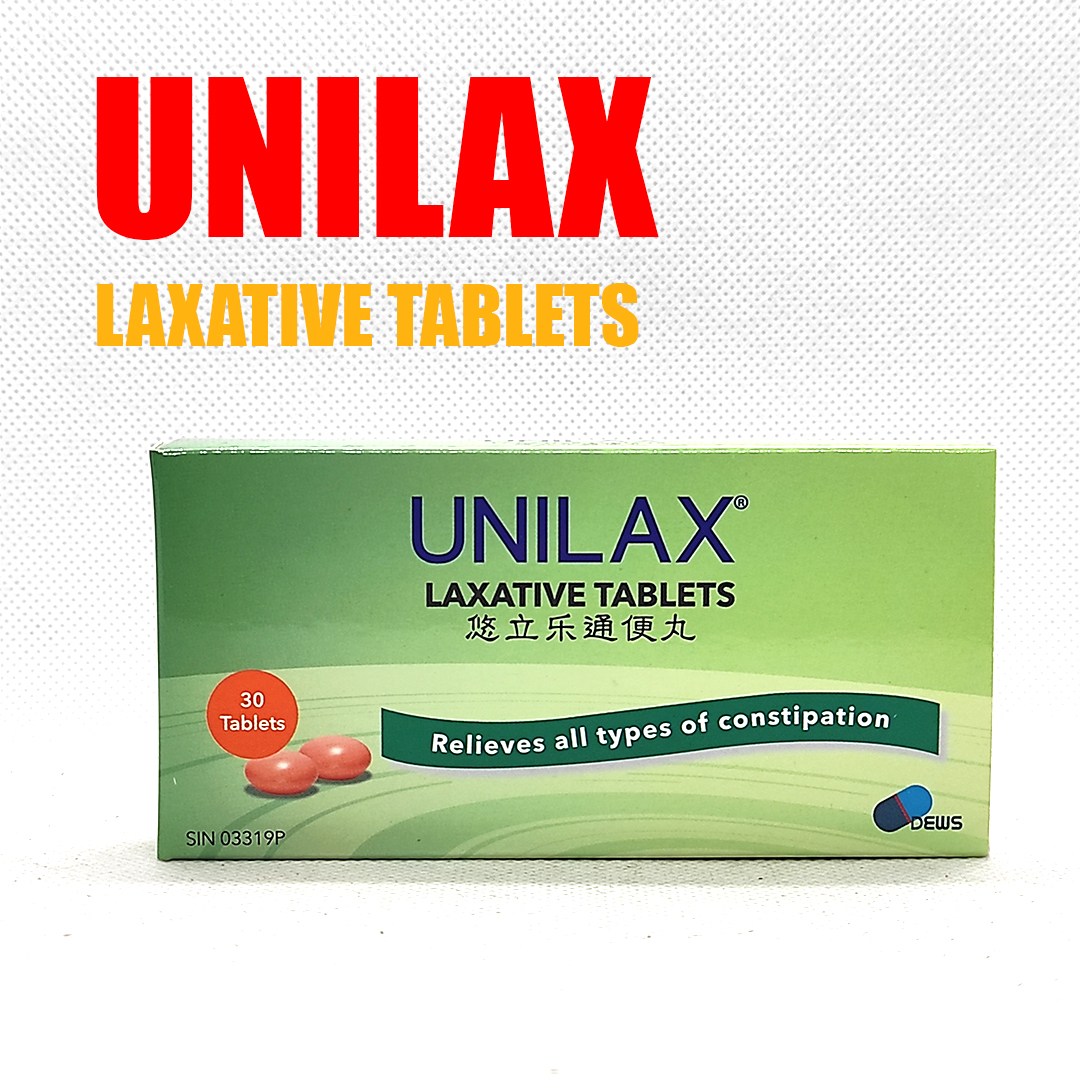 UNILAX LAXATIVE 30 TABLETS | Shopee Singapore