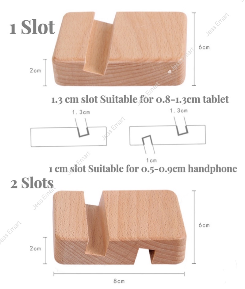 SG Stock Solid Wood Handphone Stand / Phone Holder/ Christmas Gift ...