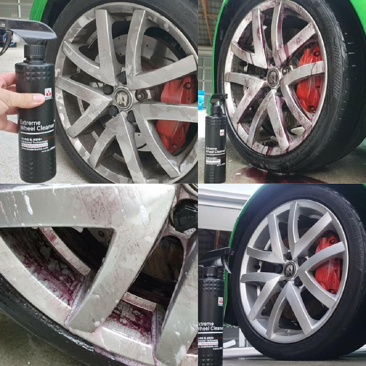 4 Litre BINDER Korea Extreme Wheel Cleaner + by Fireball Tire Rim ...
