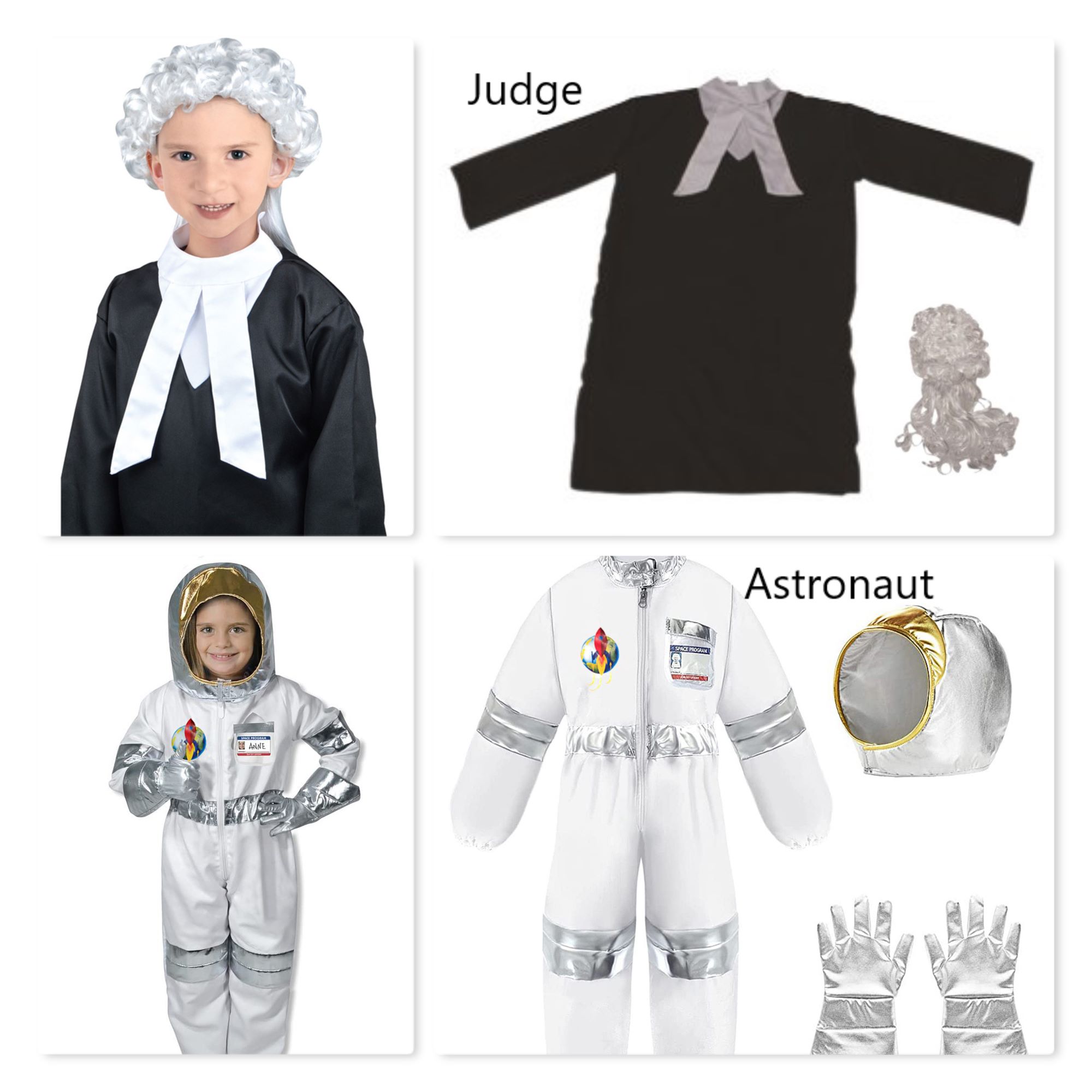 Kid's Costume Childrens School Occupation Career Day Role Play Cosplay ...