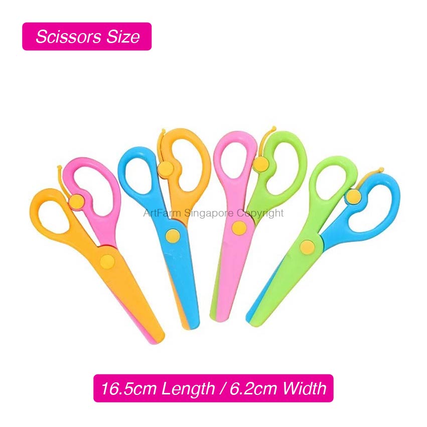 SG Safe Children Scissors Full Plastic Kids Scissors Art & Craft ...