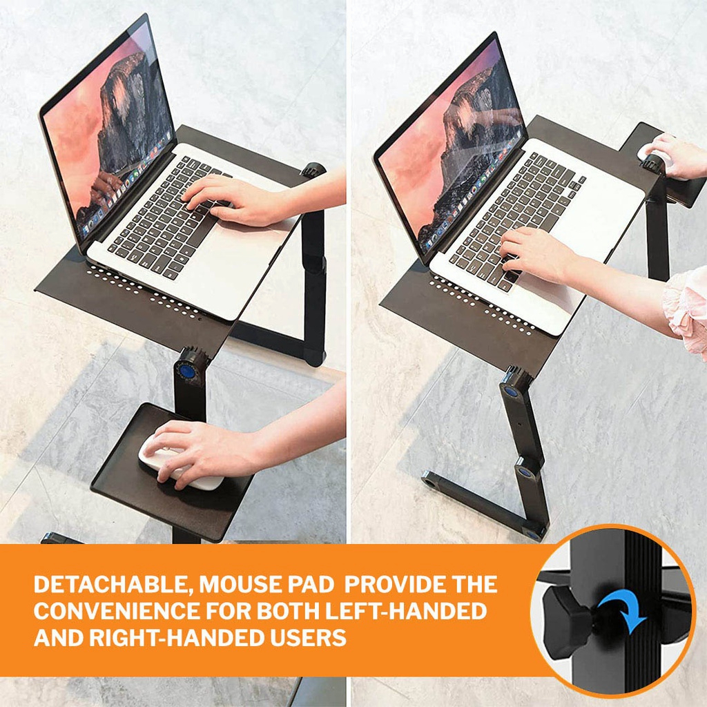 Ayuqi® Adjustable Vented Laptop Table Laptop Computer Desk Portable ...