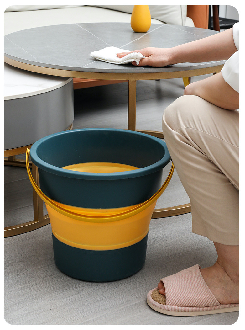 Easyhome.sg Foldable Pail Collapsable Bucket home kitchen bathroom ...