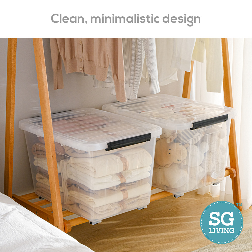 (SG Ready Stock) Stackable Storage Box | Heavy Duty | Transparent ...